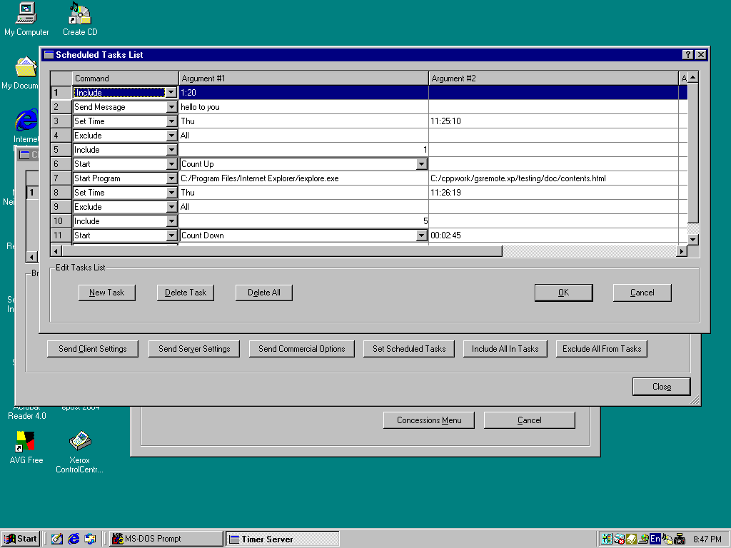 CyberStar Timer Screen Shots
